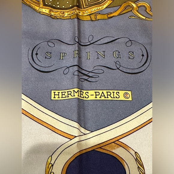 Hermes | Accessories | Hermes Springs Silk Vintage Scarf | Poshmark